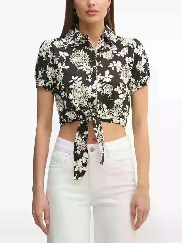 GAUDI Floral Tie-front Shirt
