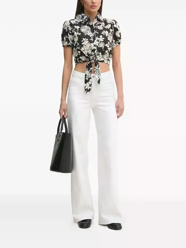 GAUDI Floral Tie-front Shirt