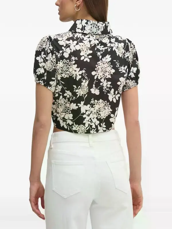 GAUDI Floral Tie-front Shirt