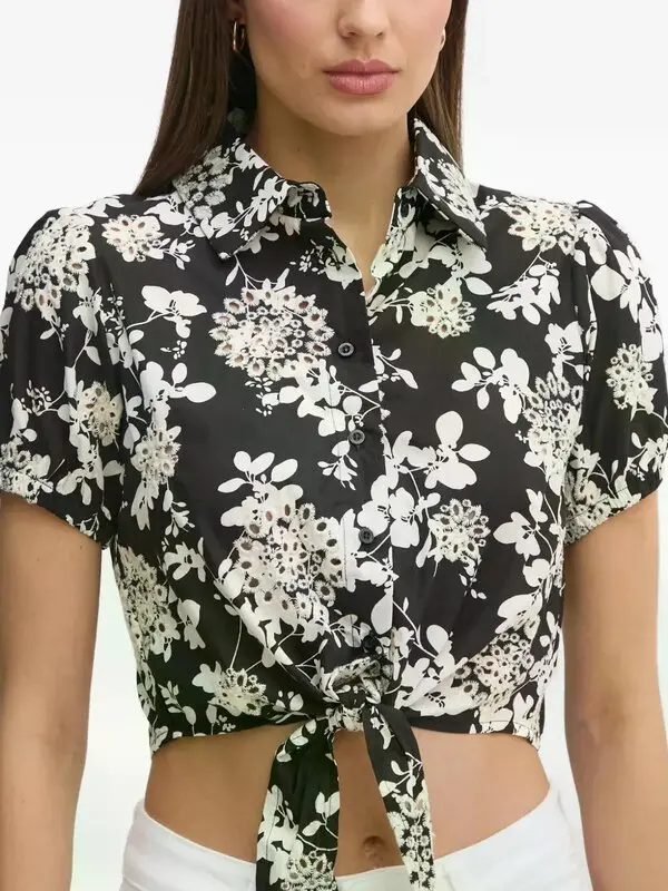 GAUDI Floral Tie-front Shirt
