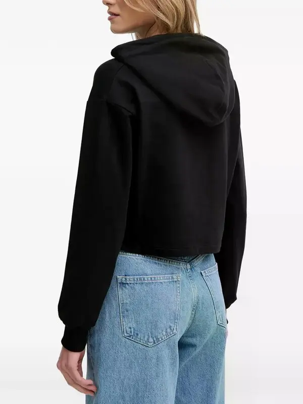 GAUDI Embellished Cropped Hoodie