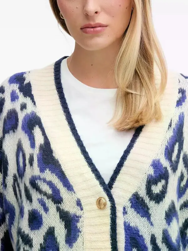 GAUDI Leopard-print Button-up Cardigan