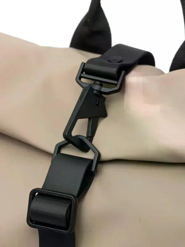 Rains Rolltop Buckled Backpack - Neutrals