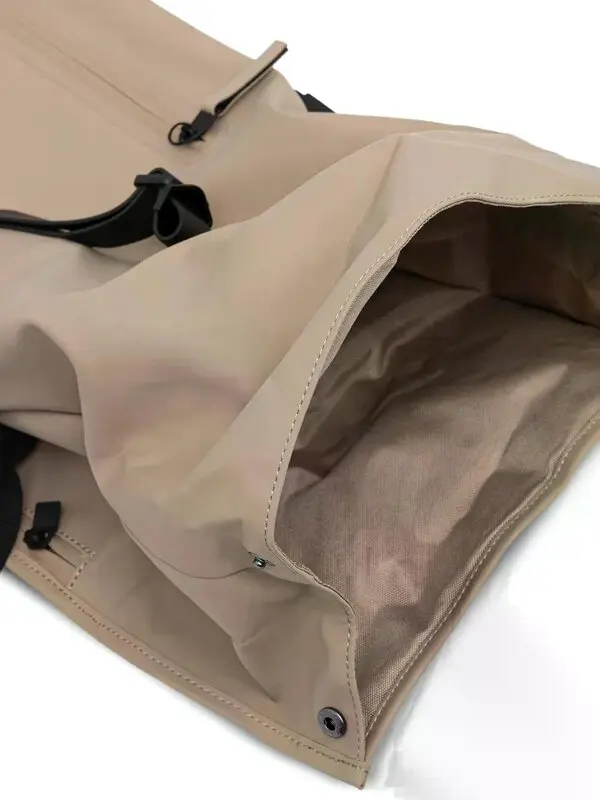 Rains Rolltop Buckled Backpack - Neutrals