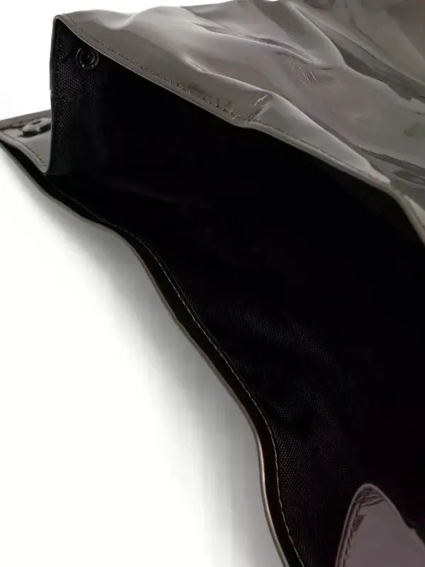 Rains Glossy Roll-top Backpack - Silver