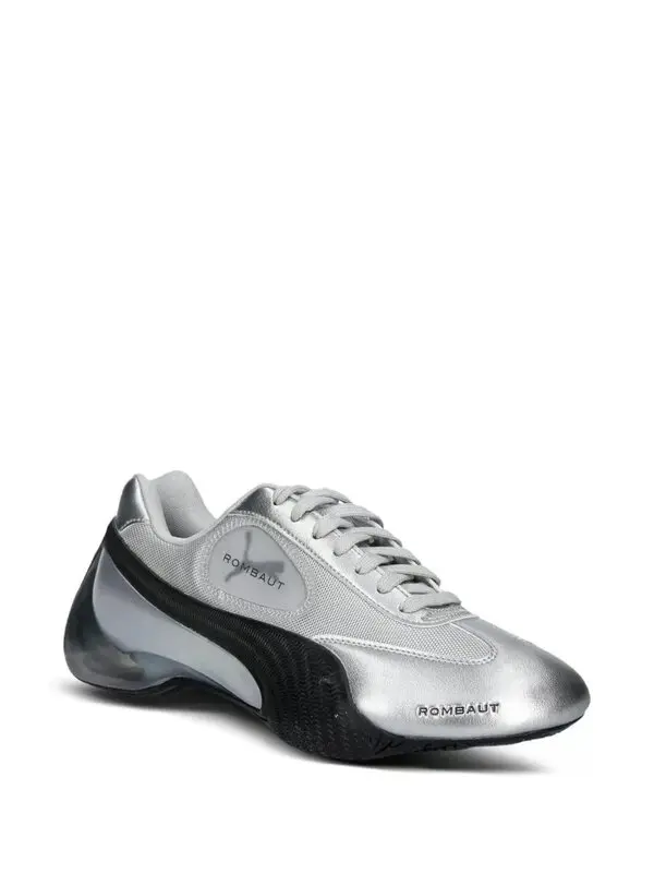 PUMA X Rombaut Silver-tone Logo-print Sneakers