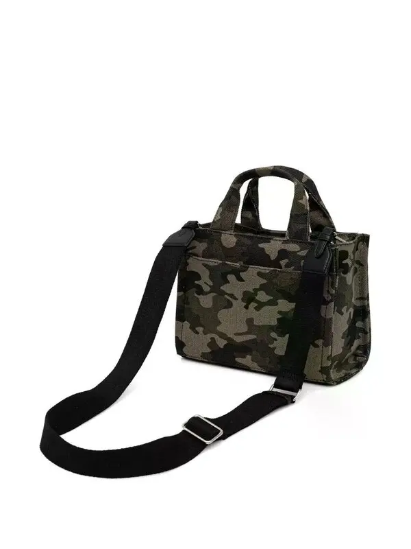 Dkny Camouflage Logo-patch Tote Bag - Green
