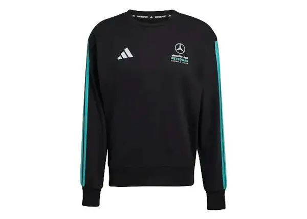 Adidas Mercedes Amg Petronas Formula 1 Team Dna Sweatshirt - Black Semi Mint Rush