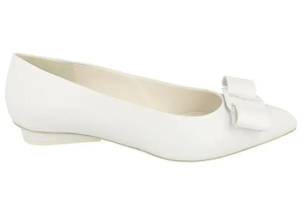 FERRAGAMO Viva Ballet Flats - White