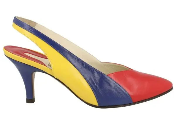 FERRAGAMO Partenope Archive Limited Edition 1980's Slingback Pumps