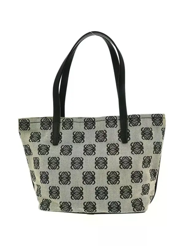 Loewe 2009 Patterned Canvas Tote Handbag