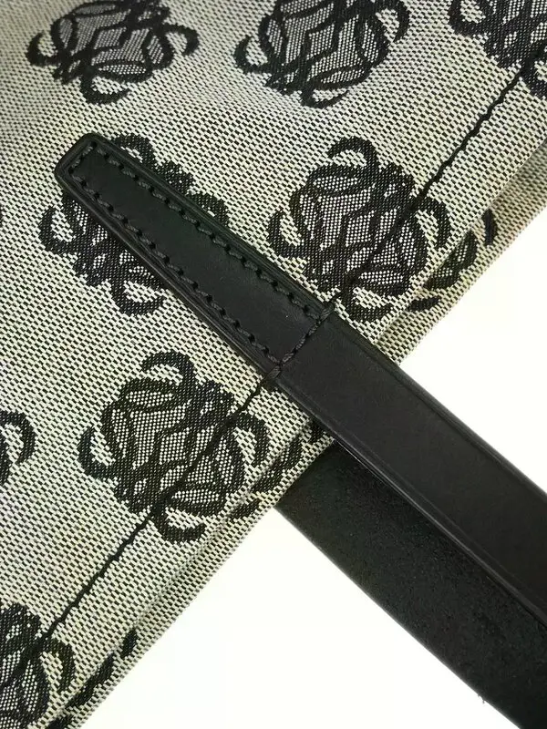 Loewe 2009 Patterned Canvas Tote Handbag
