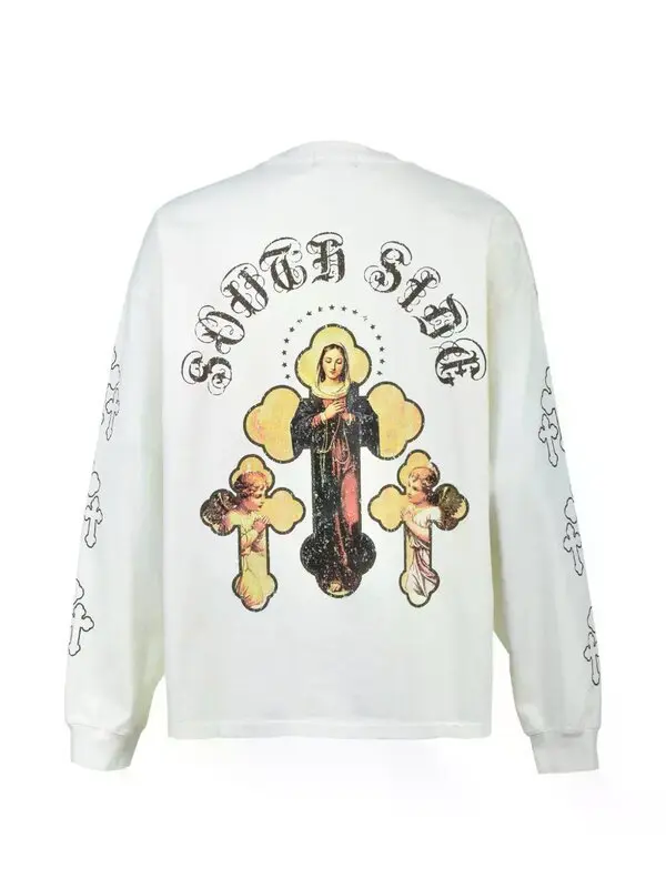 BREATH Cross Graphic T-shirt - Neutrals