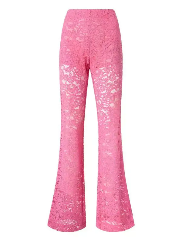 Pinko Lace Flared Trousers - Pink