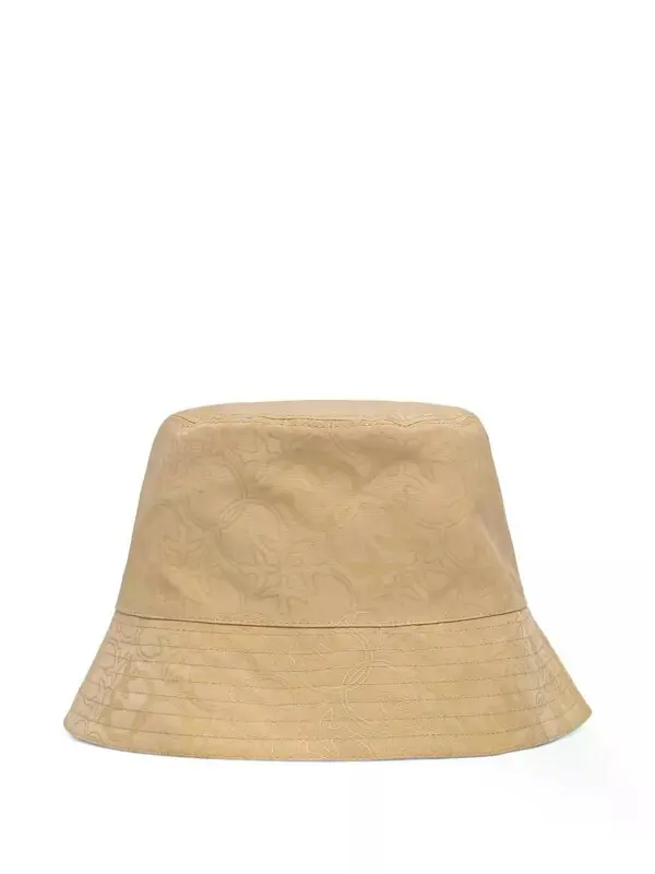 Pinko Embroidered-logo Bucket Hat - White