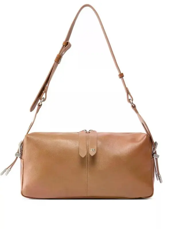 Pinko Love Birds-detail Shoulder Bag - Brown