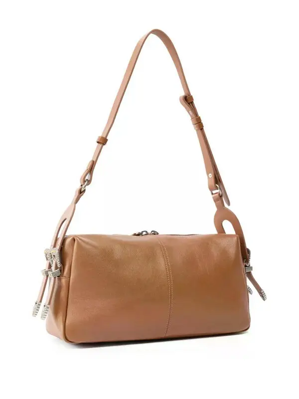 Pinko Love Birds-detail Shoulder Bag - Brown