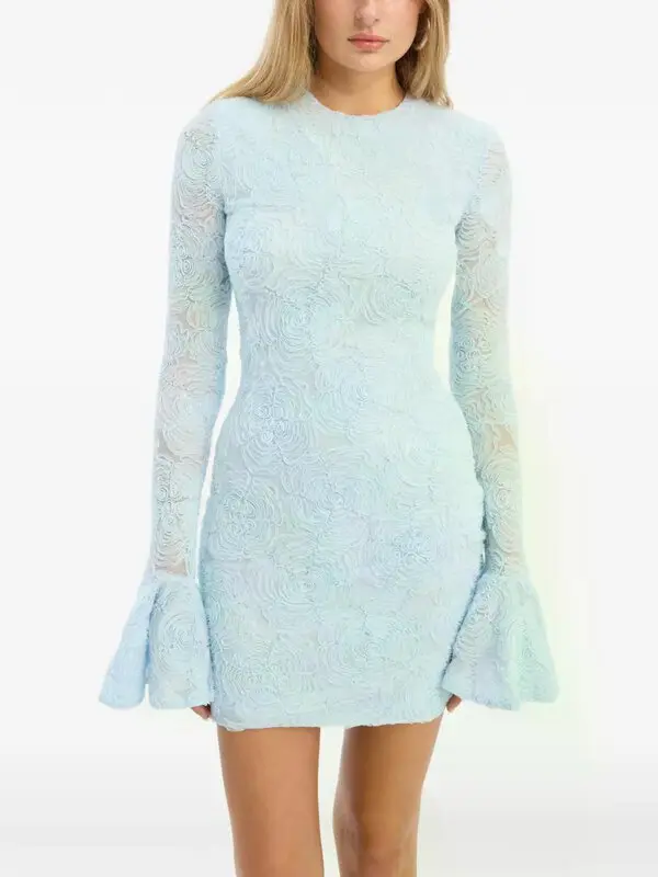 ROTATE BY BIRGER CHRISTENSEN Floral-mesh Mini Dress