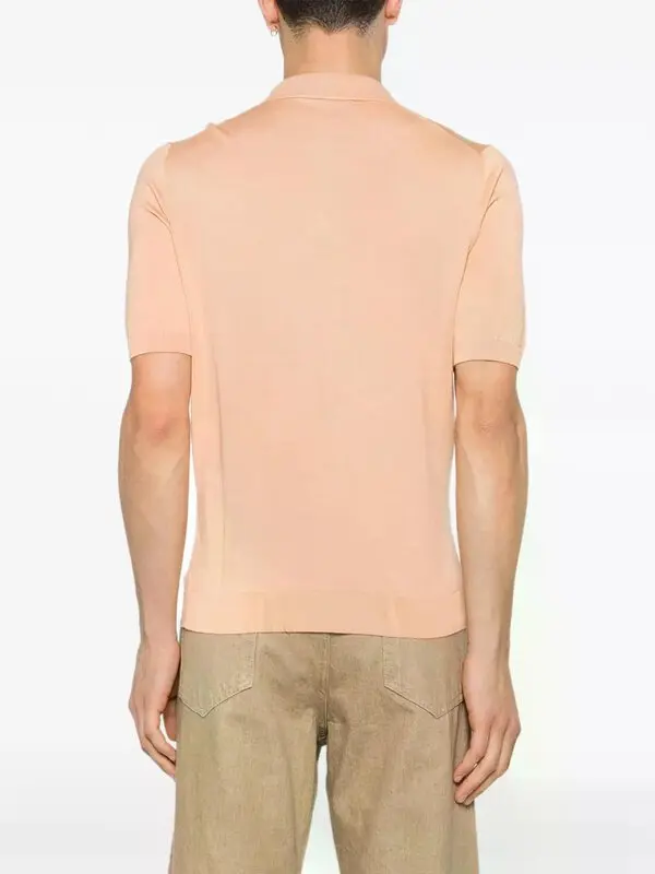 Tagliatore Open Collar T-shirt - Neutrals