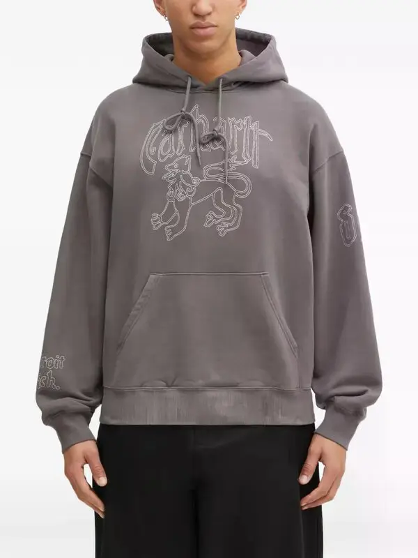 Carhartt Work In Progress Graphic Hooded Sweatshirt - Grey