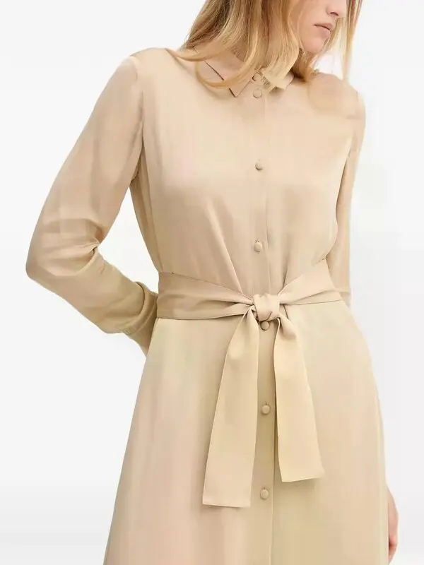 Armani Exchange Belted Shirt Dress