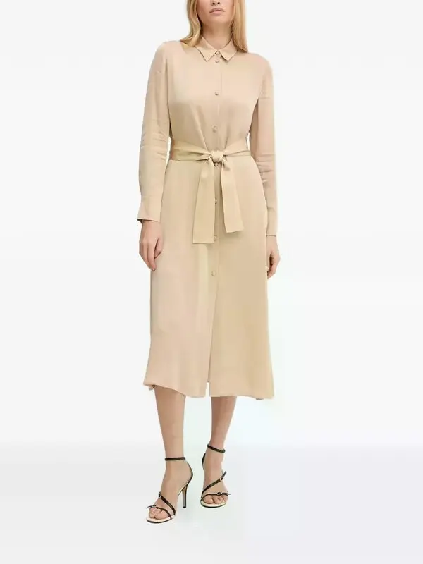 Armani Exchange Belted Shirt Dress