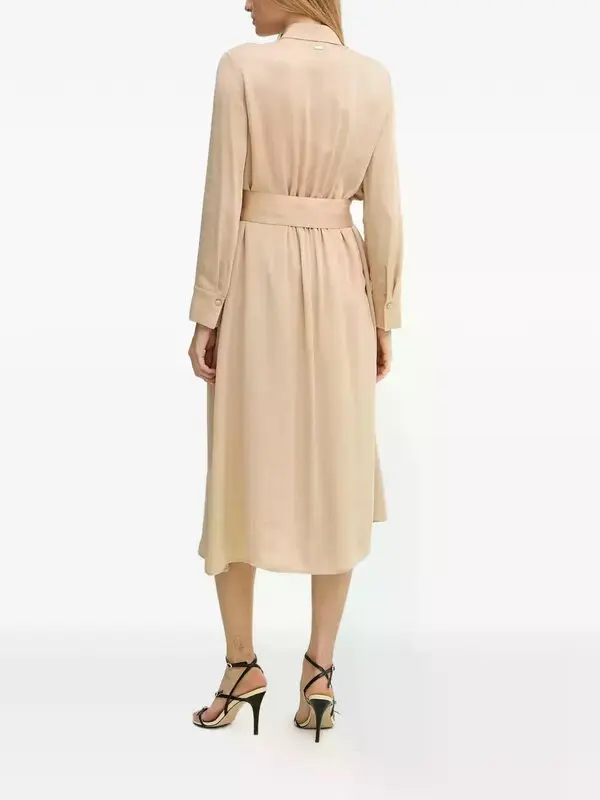 Armani Exchange Belted Shirt Dress