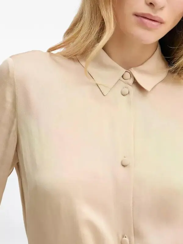 Armani Exchange Belted Shirt Dress