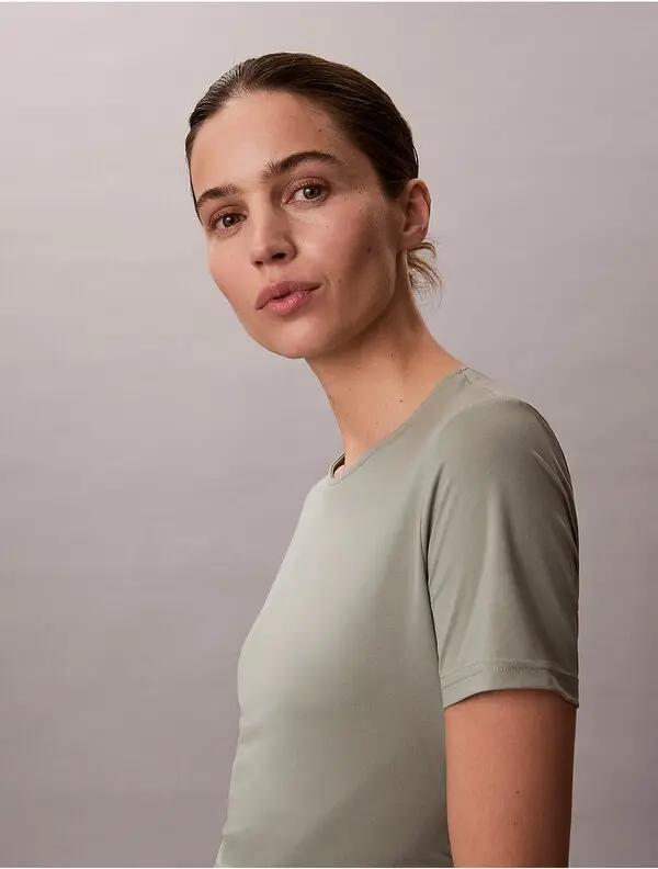 Calvin Klein Ruched Slim T-shirt - Shadow