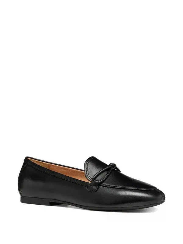Geox Palmaria Knot Detail Loafers - Black