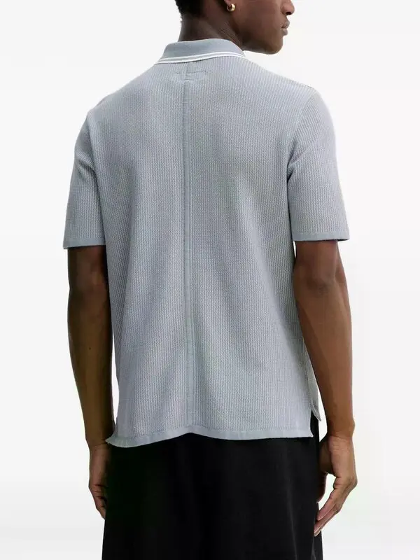 Rag & Bone Ribbed-knit Polo Shirt