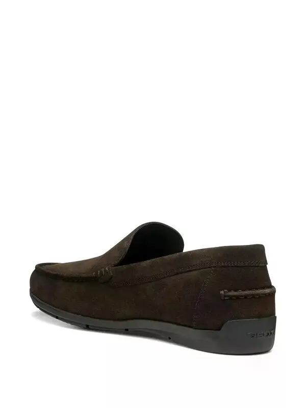 Geox Braided Suede Loafers