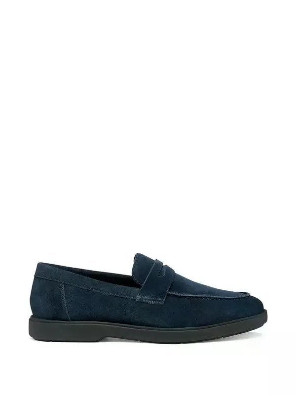 Geox Spherica Ec17 Suede Loafers - Blue