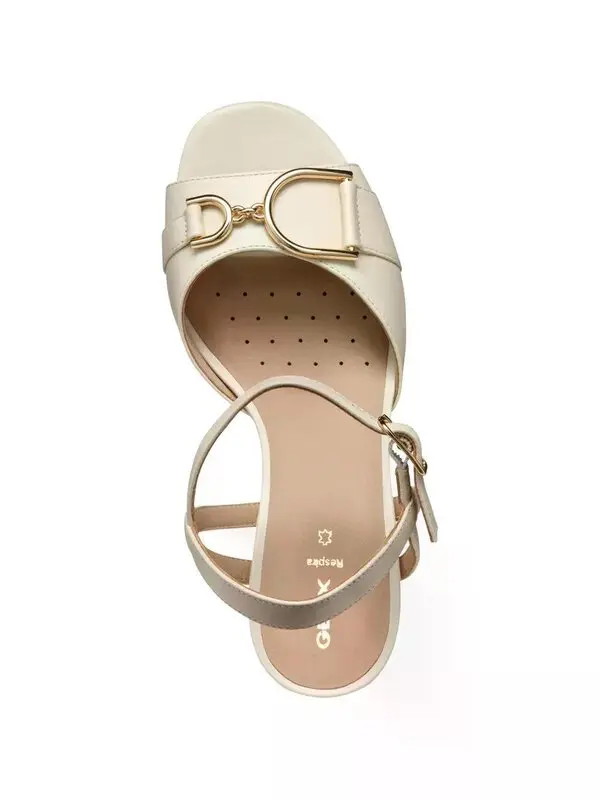 Geox Buckle Strap Sandals - Neutrals
