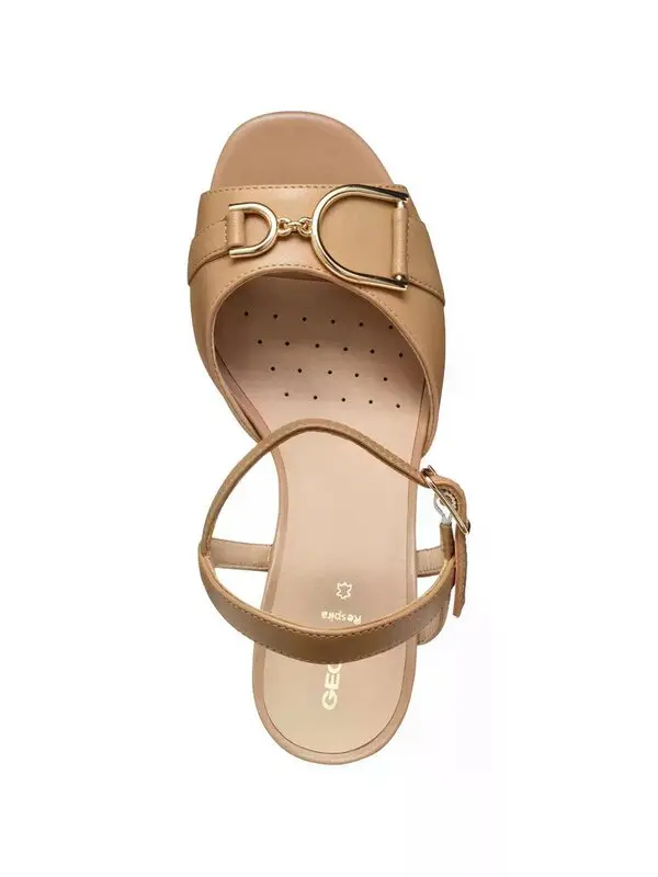 Geox Eraklia 80 Buckle Strap Sandals - Neutrals