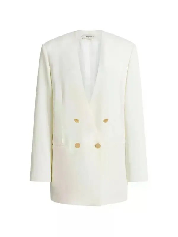 Alberta Ferretti Double-breasted Blazer - White