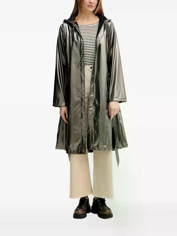 Rains Belted Hooded Coat