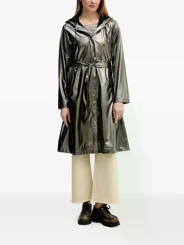 Rains Belted Hooded Coat
