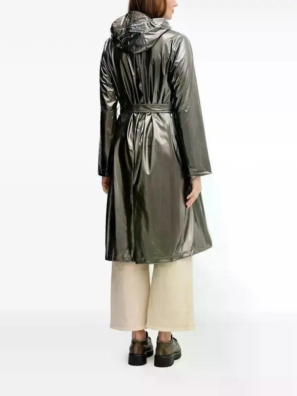 Rains Belted Hooded Coat