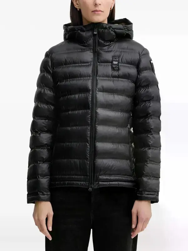 BLAUER. Hooded Padded Jacket - Black
