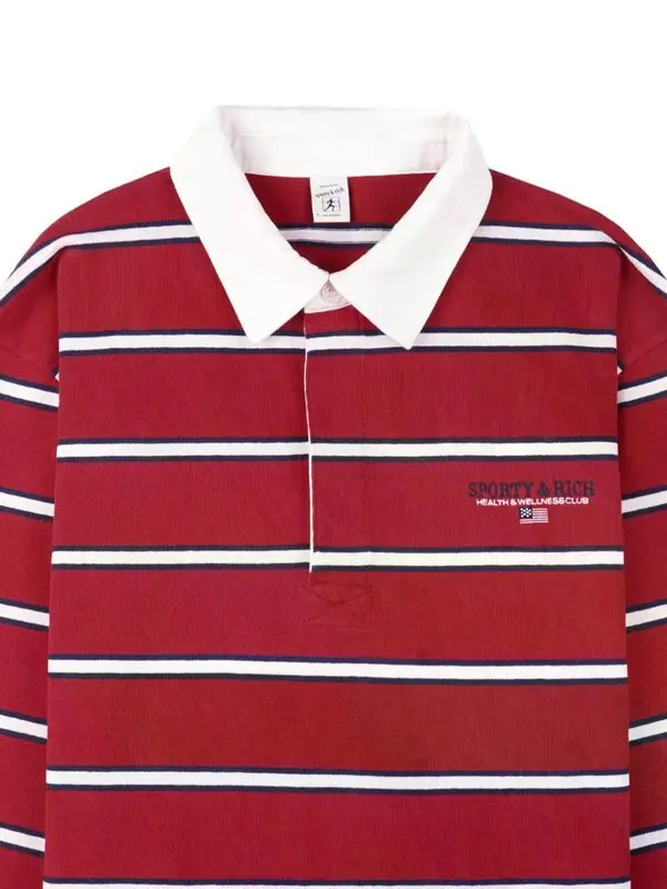 SPORTY & RICH Striped Long-sleeve Top