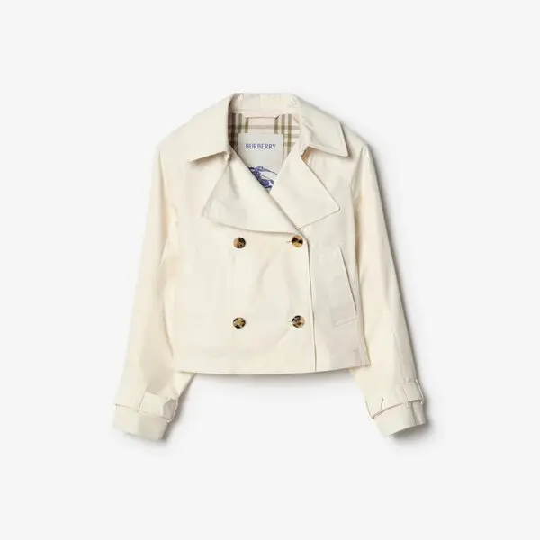 Burberry Cropped Lightweight Ladybrook Trench Jacket