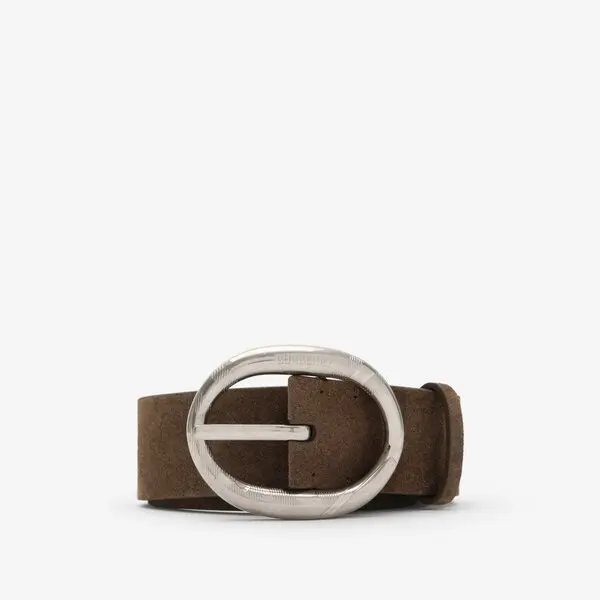 Burberry Bloomsbury Suede Belt - Military Brown