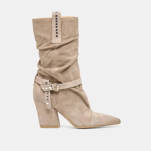 DOLCEVITA Morla Suede Boots - Taupe Suede