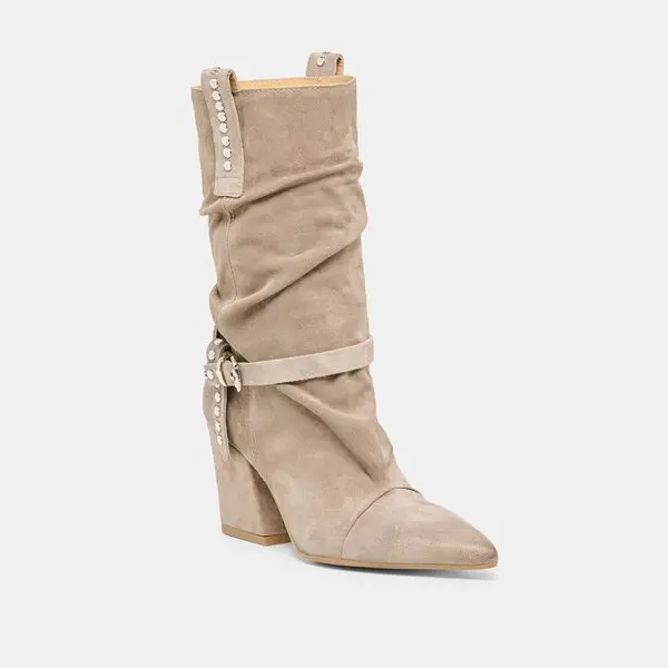 DOLCEVITA Morla Suede Boots - Taupe Suede