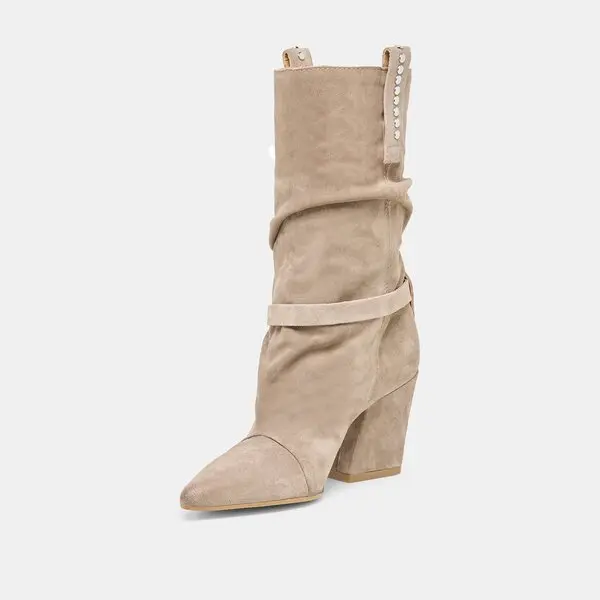DOLCEVITA Morla Suede Boots - Taupe Suede