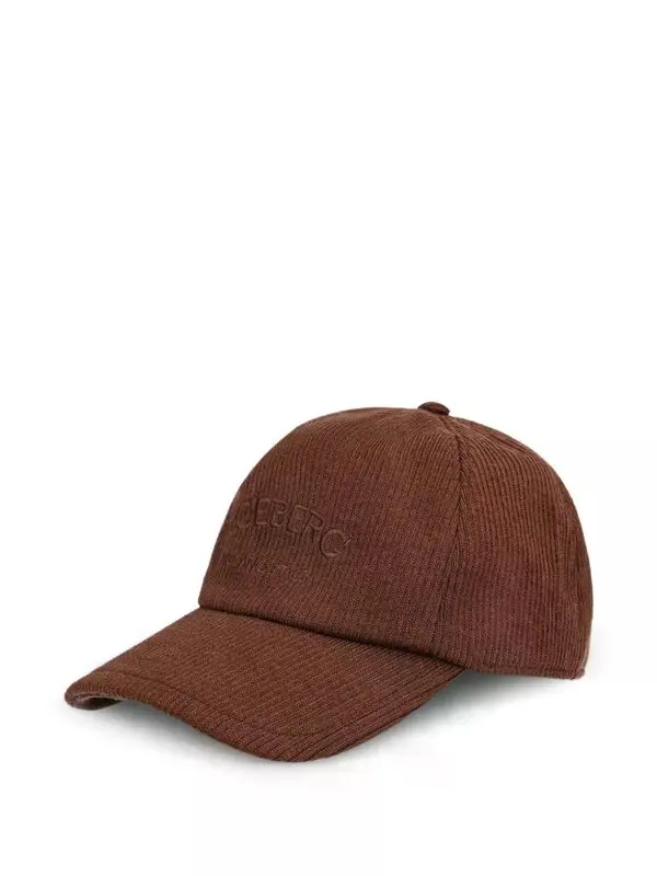 Iceberg Ribbed Baseball Cap - Brown