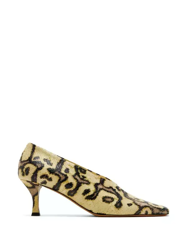 Proenza Schouler Trap Animal-print Pumps - Neutrals