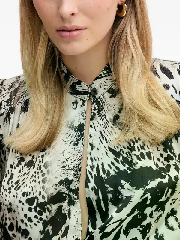 GAUDI Animal-print Belted Mini Dress