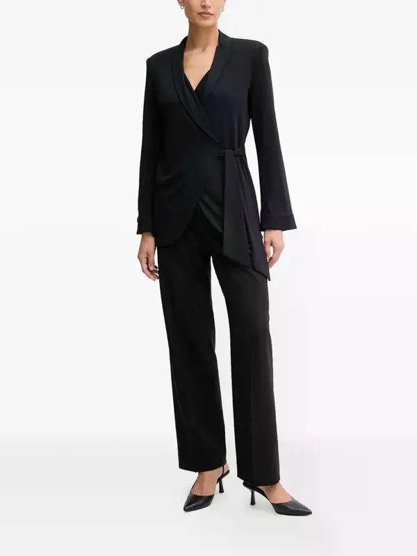 GAUDI Tie-fastening Wrap Blazer